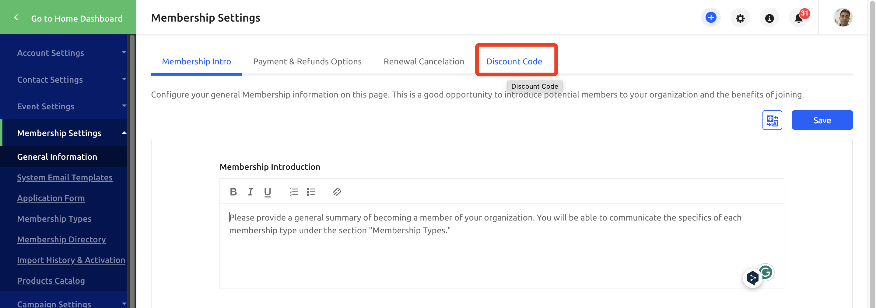 Membership Discount Codes – Glue Up
