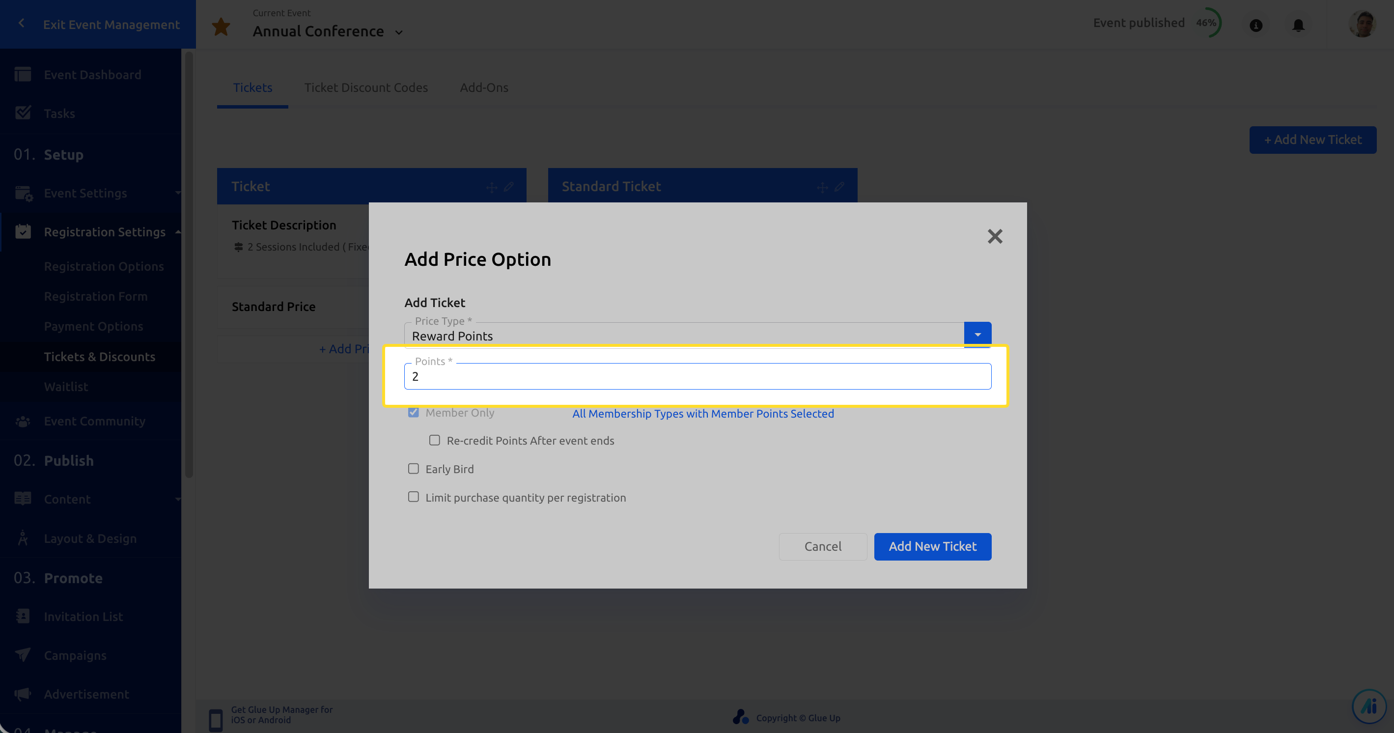 How to Set Up Reward Points for Memberships and Events – Glue Up