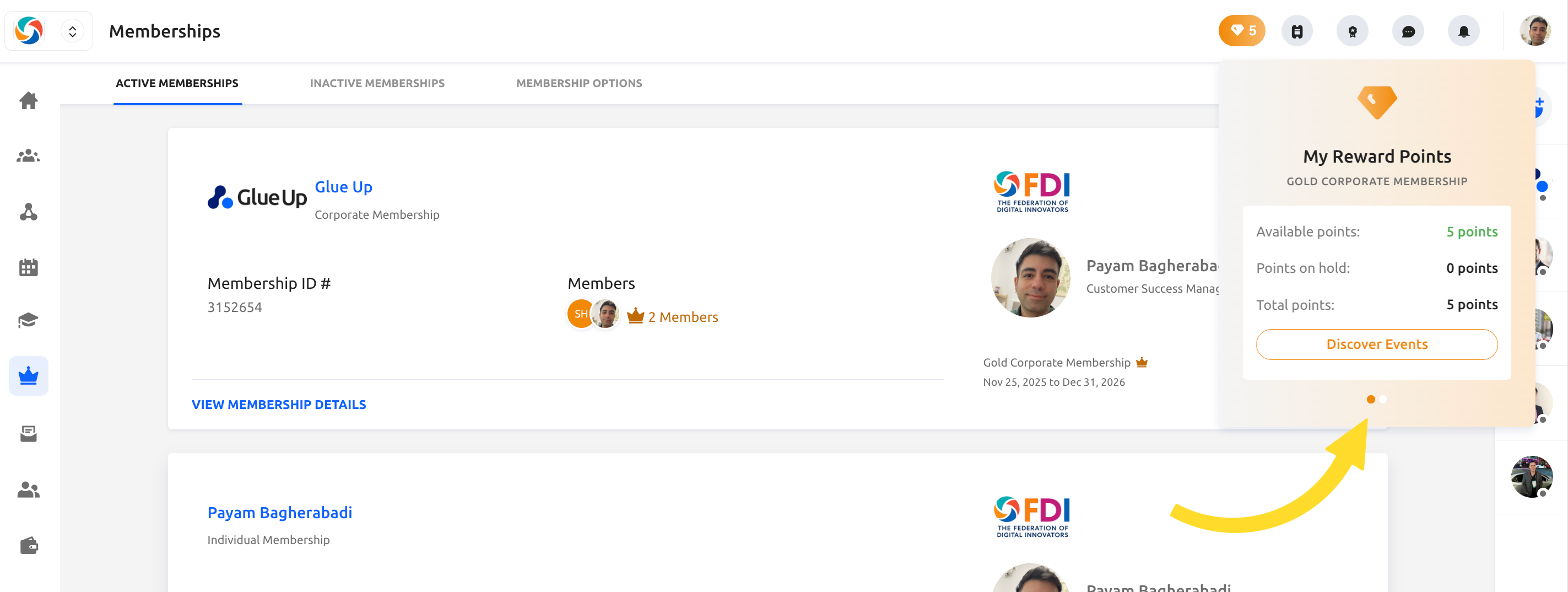How to Set Up Reward Points for Memberships and Events – Glue Up